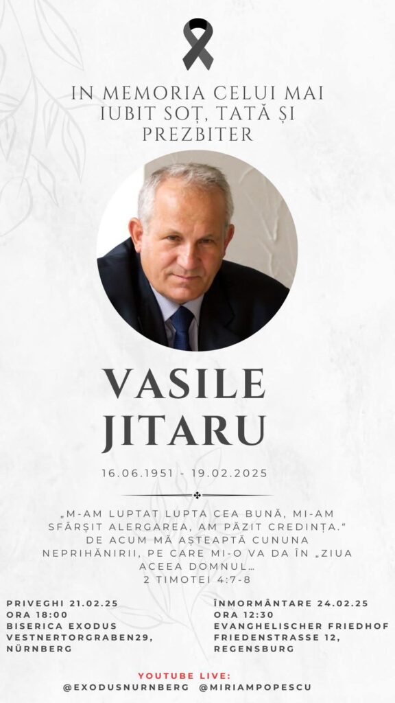 IN MEMORIAM - Vasile Jitaru - dininimapentrutine.ro